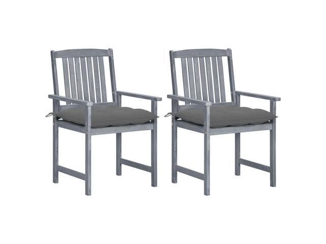 Click here for vidaXL Patio Chairs 2 Pcs Outdoor Chair with Cushi... prices