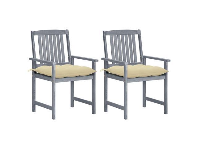 Click here for vidaXL Patio Chairs 2 Pcs Outdoor Chair with Cushi... prices