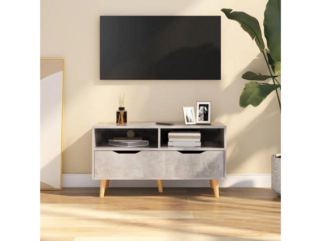 Click here for vidaXL TV Cabinet Concrete Gray 35.4x15.7x19.1 Eng... prices
