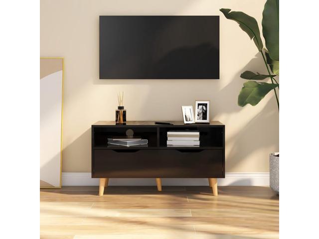 Click here for vidaXL TV Cabinet High Gloss Black 35.4x15.7x19.1... prices