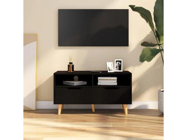 Click here for vidaXL TV Cabinet Black 35.4x15.7x19.1 Engineered... prices