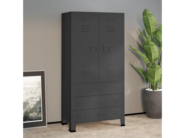 Click here for vidaXL Industrial Wardrobe Anthracite Metal Storag... prices