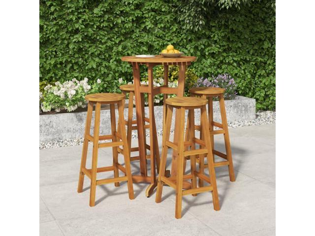 Click here for vidaXL Patio Bar Set Outdoor Hightop Table and Cha... prices