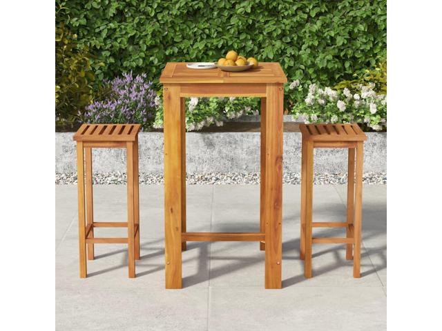 Click here for vidaXL Patio Bar Set Outdoor Hightop Table and Cha... prices