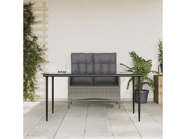 Click here for vidaXL Patio Dining Set 2 Piece Table and Chair wi... prices