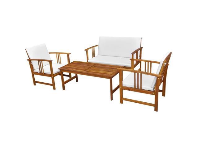 Click here for vidaXL Patio Furniture Set 4 Piece Sofa Set with C... prices