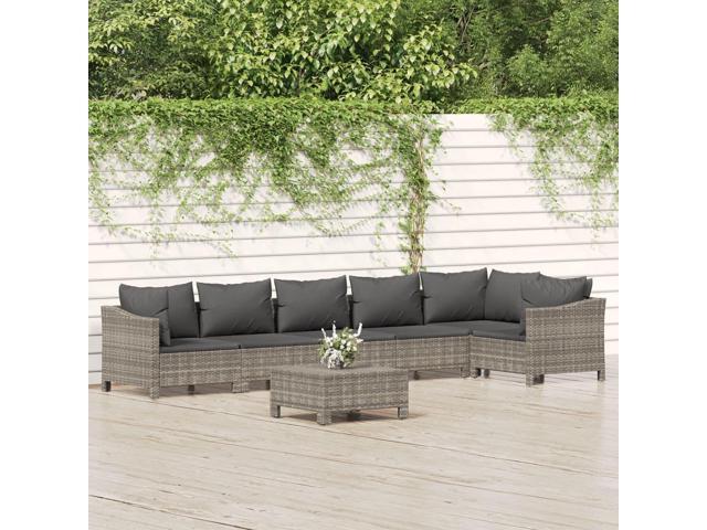 Click here for vidaXL Patio Furniture Set 7 Piece Armchair Sofa w... prices