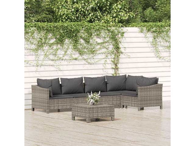 Click here for vidaXL Patio Furniture Set 6 Piece Armchair Sofa w... prices