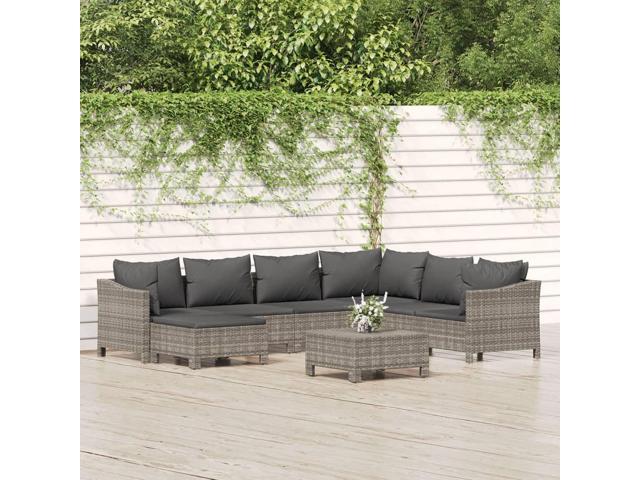 Click here for vidaXL Patio Furniture Set 8 Piece Armchair Sofa w... prices