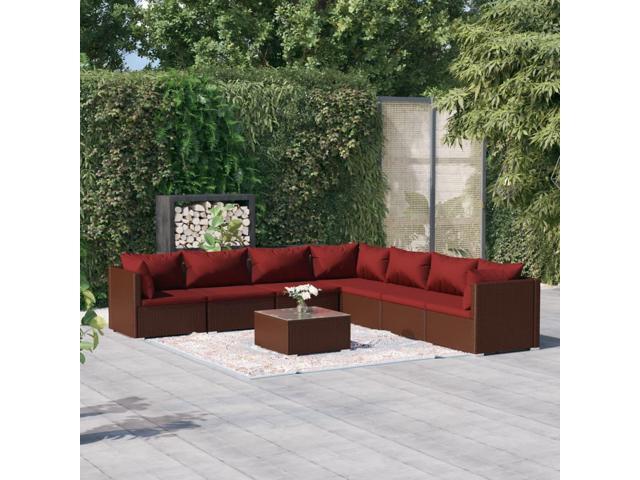 Click here for vidaXL Patio Lounge Set Outdoor Sectional Sofa Set... prices