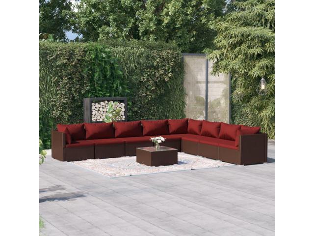 Click here for vidaXL Patio Lounge Set Outdoor Sectional Sofa Set... prices