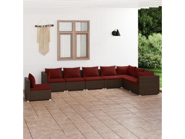 Click here for vidaXL Patio Lounge Set Outdoor Sectional Sofa Set... prices