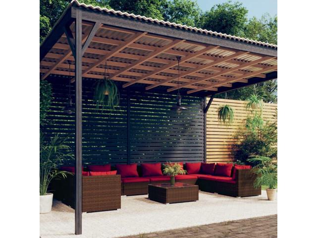 Click here for vidaXL Patio Lounge Set Outdoor Sectional Sofa Set... prices