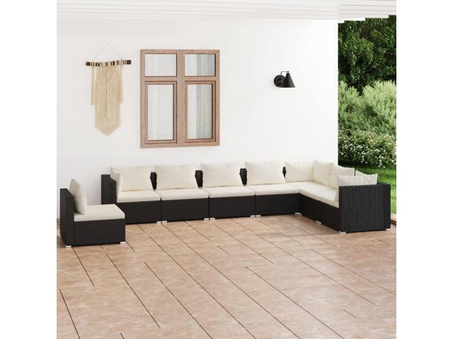 Click here for vidaXL Patio Lounge Set 8 Piece with Cushions Poly... prices