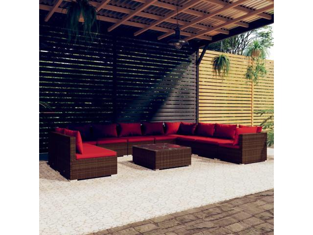 Click here for vidaXL Patio Lounge Set Outdoor Sectional Sofa Set... prices