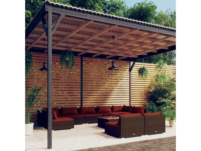 Click here for vidaXL Patio Lounge Set Outdoor Sectional Sofa Set... prices