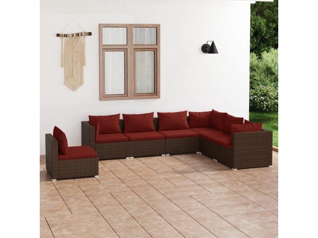 Click here for vidaXL Patio Lounge Set Outdoor Sectional Sofa Set... prices