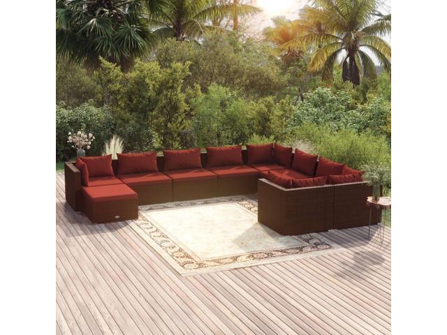 Click here for vidaXL Patio Lounge Set Outdoor Sectional Sofa Set... prices