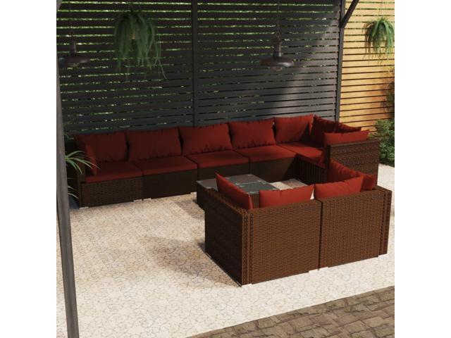 Click here for vidaXL Patio Lounge Set Outdoor Sectional Sofa Set... prices