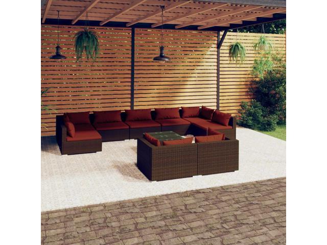 Click here for vidaXL Patio Lounge Set Outdoor Sectional Sofa Set... prices