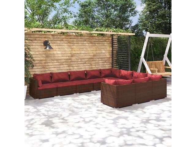 Click here for vidaXL Patio Lounge Set Outdoor Sectional Sofa Set... prices