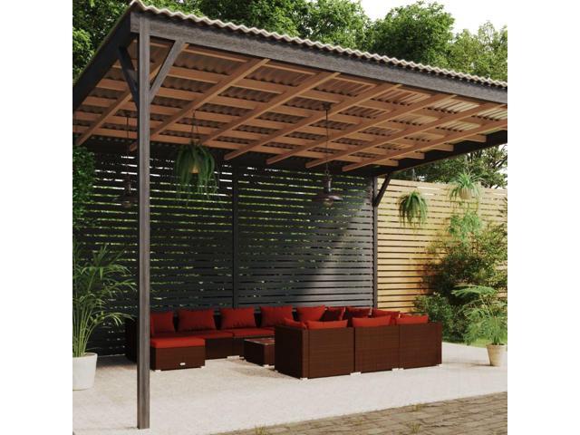 Click here for vidaXL Patio Lounge Set Outdoor Sectional Sofa Set... prices