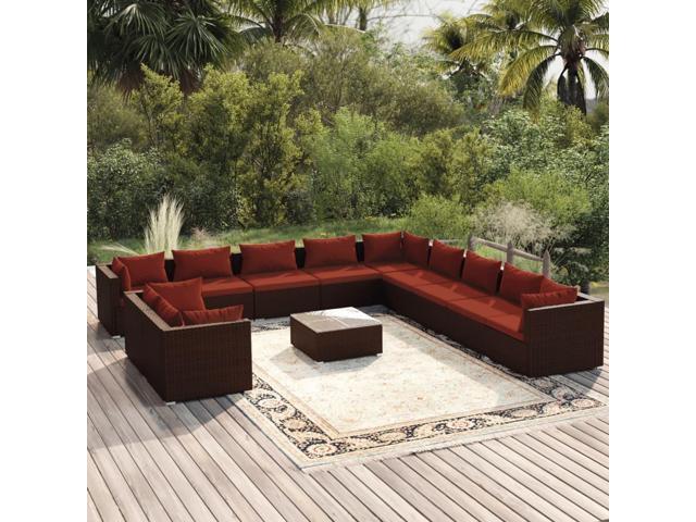 Click here for vidaXL Patio Lounge Set Outdoor Sectional Sofa Set... prices