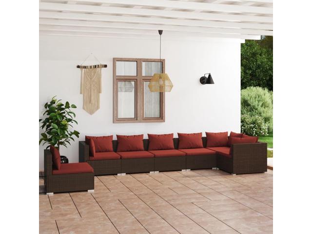 Click here for vidaXL Patio Lounge Set Outdoor Sectional Sofa Set... prices