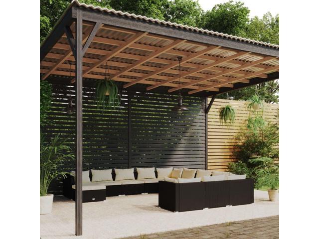 Click here for vidaXL Patio Lounge Set 12 Piece with Cushions Pol... prices