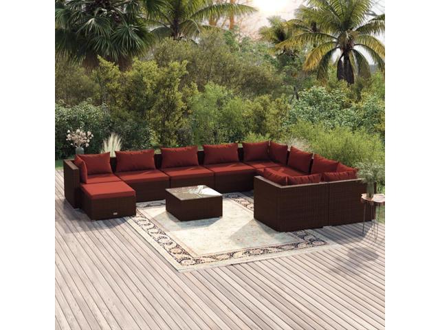 Click here for vidaXL Patio Lounge Set Outdoor Sectional Sofa Set... prices