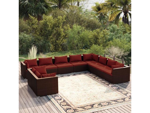 Click here for vidaXL Patio Lounge Set Outdoor Sectional Sofa Set... prices