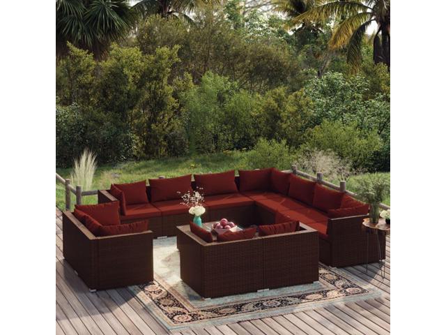 Click here for vidaXL Patio Lounge Set Outdoor Sectional Sofa 12... prices