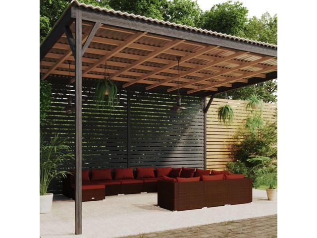 Click here for vidaXL Patio Lounge Set Outdoor Sectional Sofa Set... prices