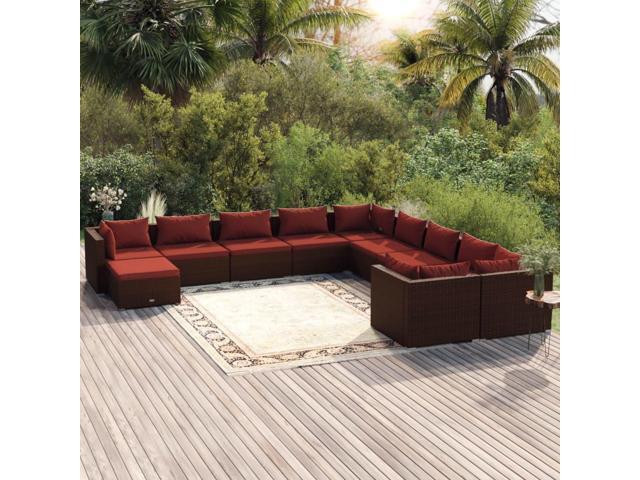 Click here for vidaXL Patio Lounge Set Outdoor Sectional Sofa Set... prices