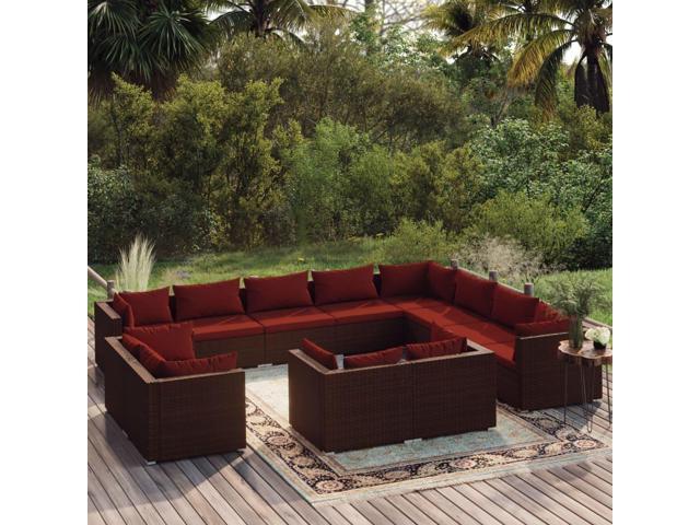 Click here for vidaXL Patio Lounge Set Outdoor Sectional Sofa 12... prices