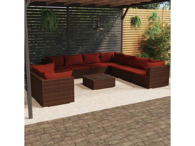 Click here for vidaXL Patio Lounge Set Outdoor Sectional Sofa Set... prices
