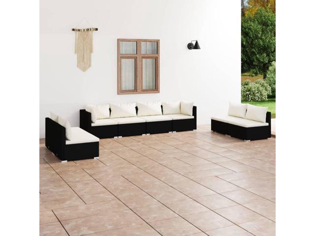 Click here for vidaXL Patio Lounge Set 8 Piece with Cushions Poly... prices