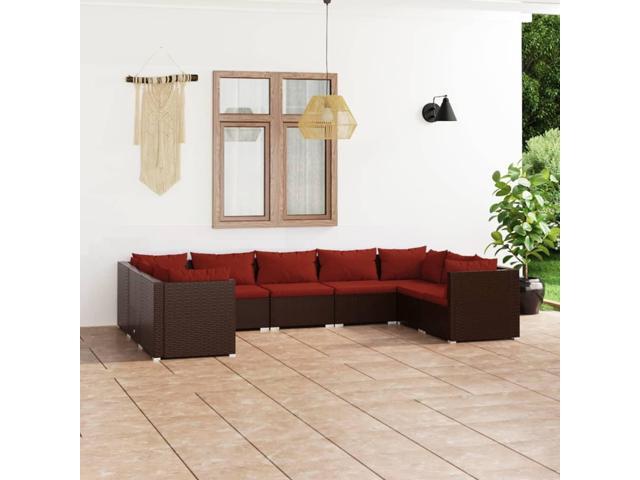 Click here for vidaXL Patio Lounge Set Outdoor Sectional Sofa Set... prices