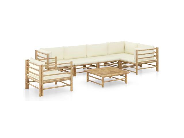 Click here for vidaXL Patio Lounge Set Sofa Couch 7 Piece with Cr... prices