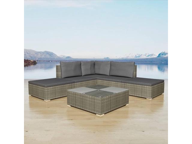 Click here for vidaXL Patio Furniture Set 6 Piece Outdoor Sofa an... prices
