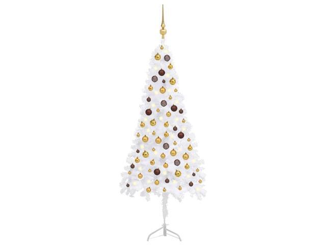 Click here for vidaXL Corner Artificial Christmas Tree LEDs & Bal... prices