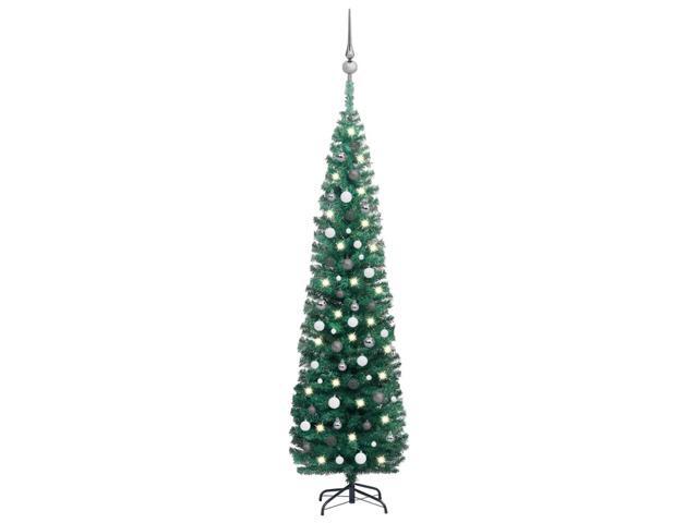 Click here for vidaXL Slim Artificial Pre-lit Christmas Tree with... prices