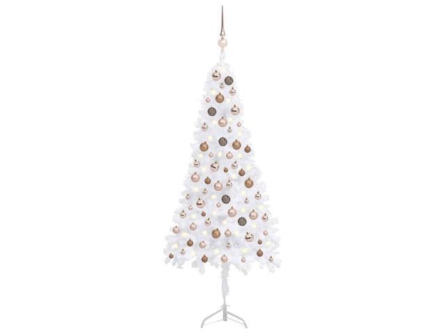Click here for vidaXL Corner Artificial Christmas Tree LEDs & Bal... prices