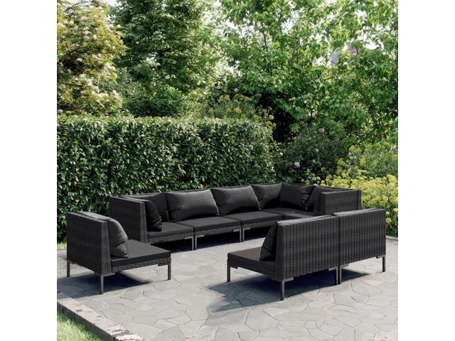 Click here for vidaXL Patio Lounge Set Outdoor Sectional Sofa 8 P... prices