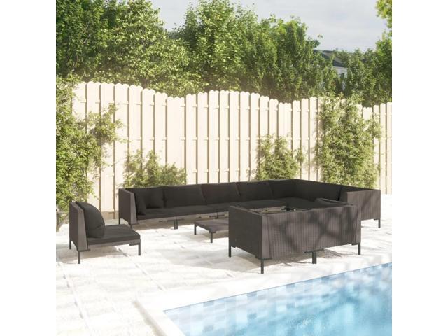 Click here for vidaXL Patio Lounge Set Outdoor Sectional Sofa 11... prices