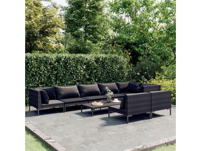 Click here for vidaXL Patio Lounge Set Outdoor Sectional Sofa 9 P... prices