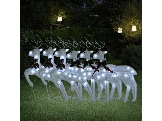 Click here for vidaXL Christmas Reindeers 6 Pcs Christmas Light D... prices
