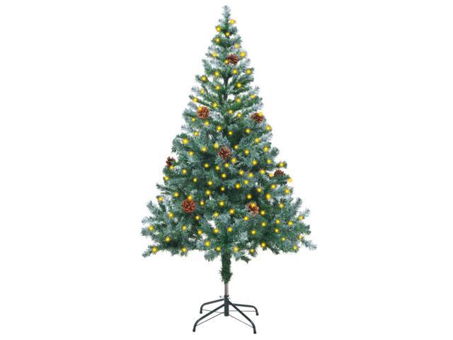 Click here for vidaXL Frosted Pre-lit Christmas Tree with Pinecon... prices