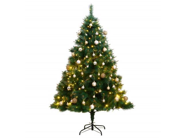 Click here for vidaXL Artificial Hinged Christmas Tree 150 LEDs a... prices