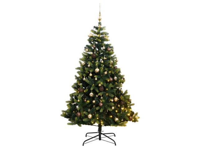 Click here for vidaXL Artificial Hinged Christmas Tree 150 LEDs a... prices